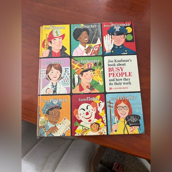 Little Golden Book | Other | Golden Books Joe Kaufmans Busy People Book ...